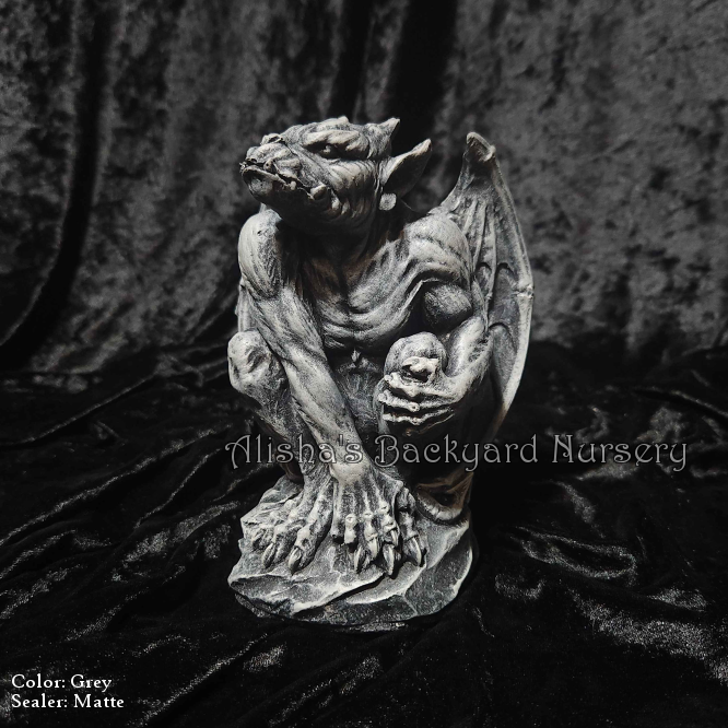 Small Gargoyle Concrete Statue | Alisha's Backyard Nursery
