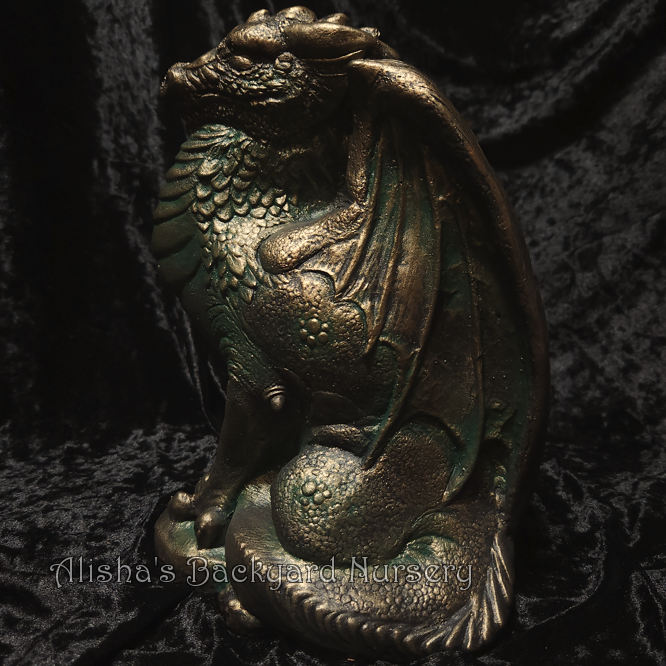 Standing Dragon Concrete Statue | Alisha's Backyard Nursery