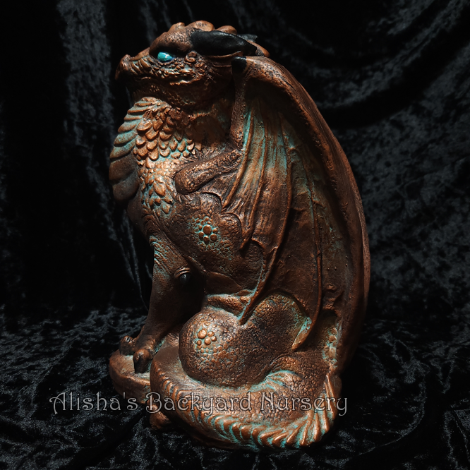 Standing Dragon Concrete Statue | Alisha's Backyard Nursery